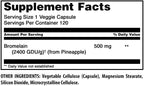 500 mg Bromelain veggie capsules