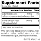 500 mg Butcher's Broom tablets for health