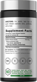 500 mg Butchers Broom for daily wellness