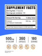 500 mg calcium carbonate for strong bones