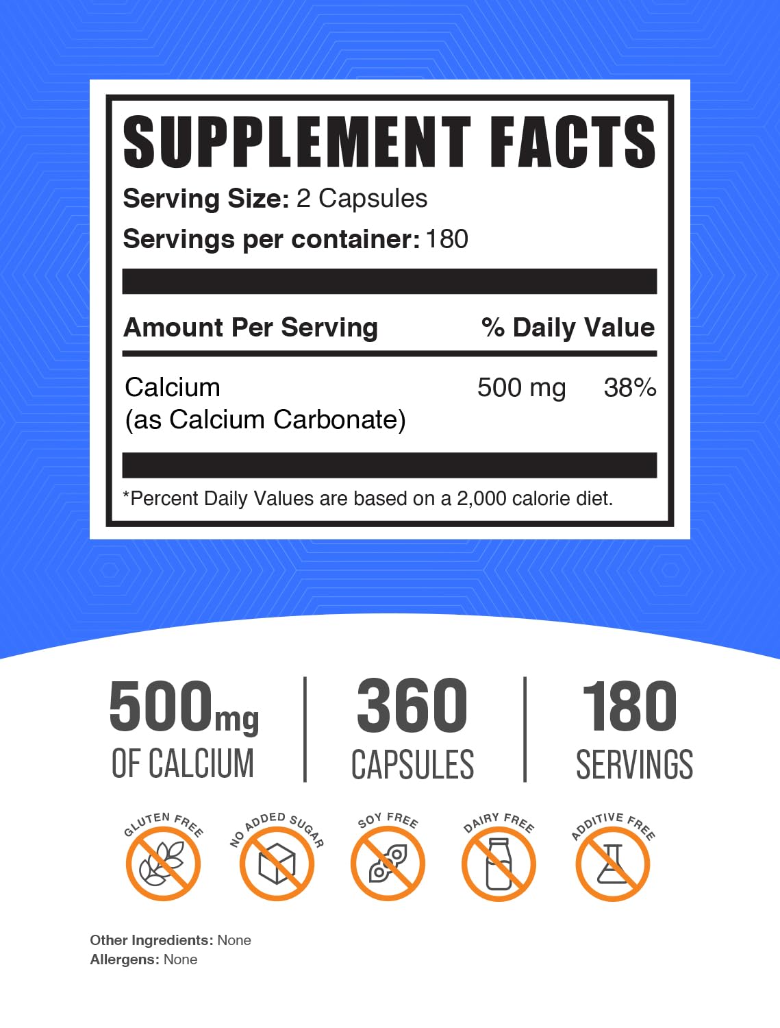500 mg calcium carbonate for strong bones