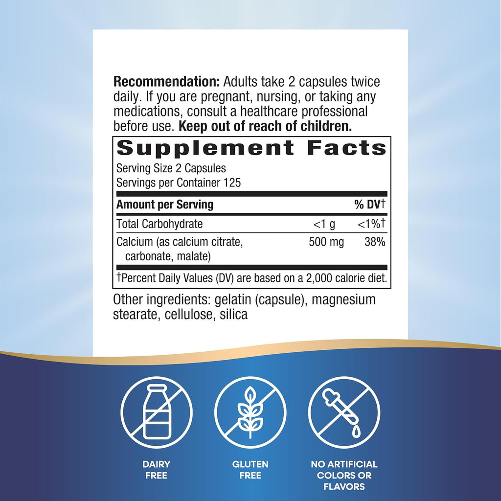 500 mg calcium carbonate supplement