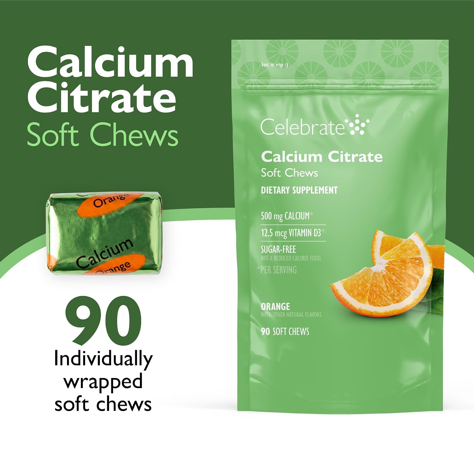 500 mg calcium citrate chewable supplement