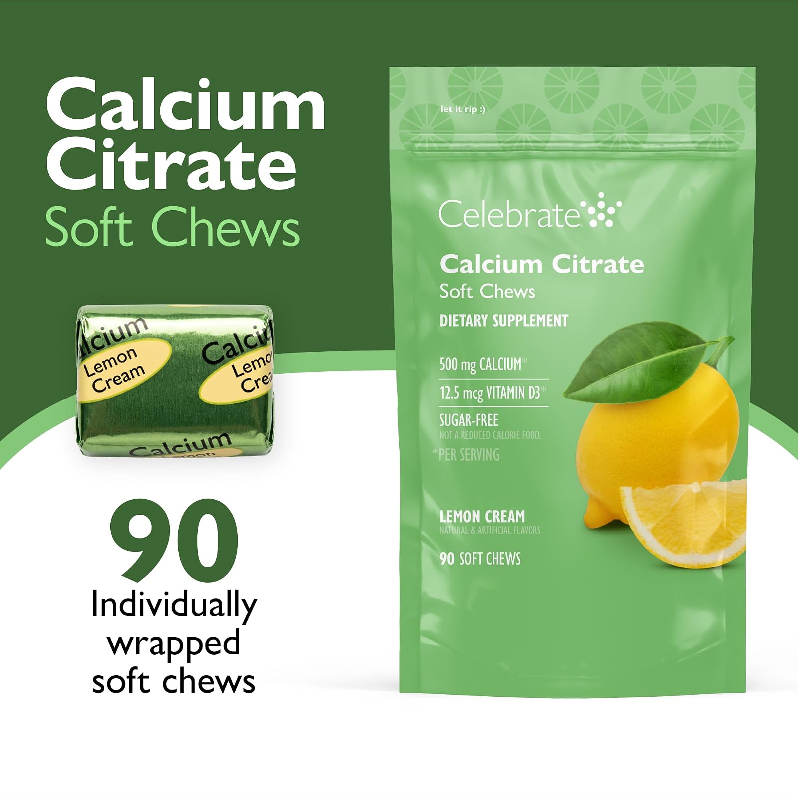 500 mg calcium citrate chews for bone health