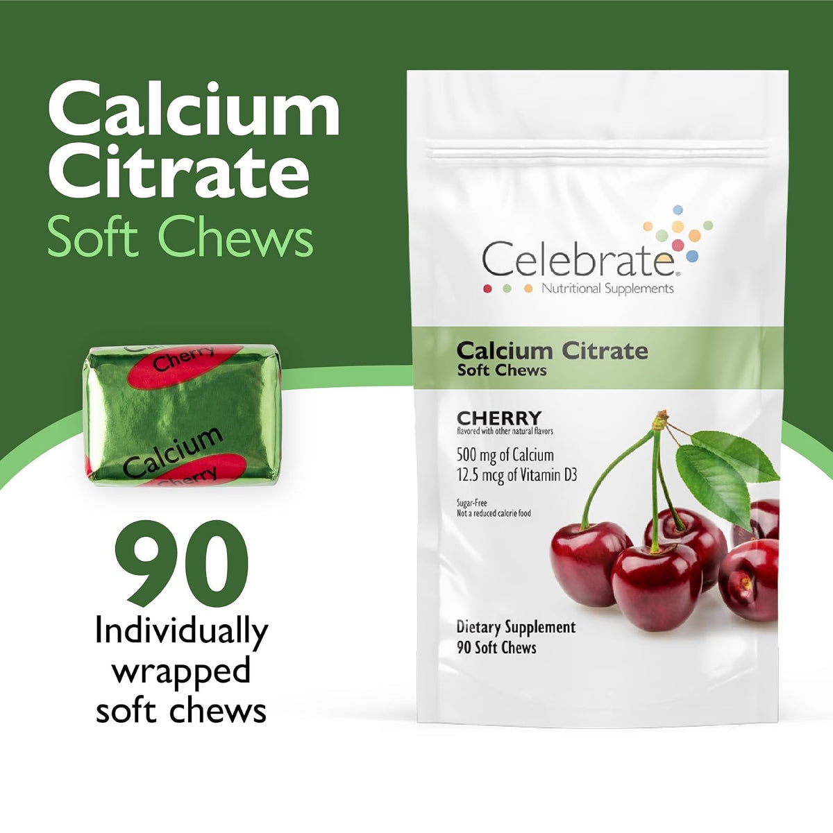 500 mg calcium citrate chews for strong bones