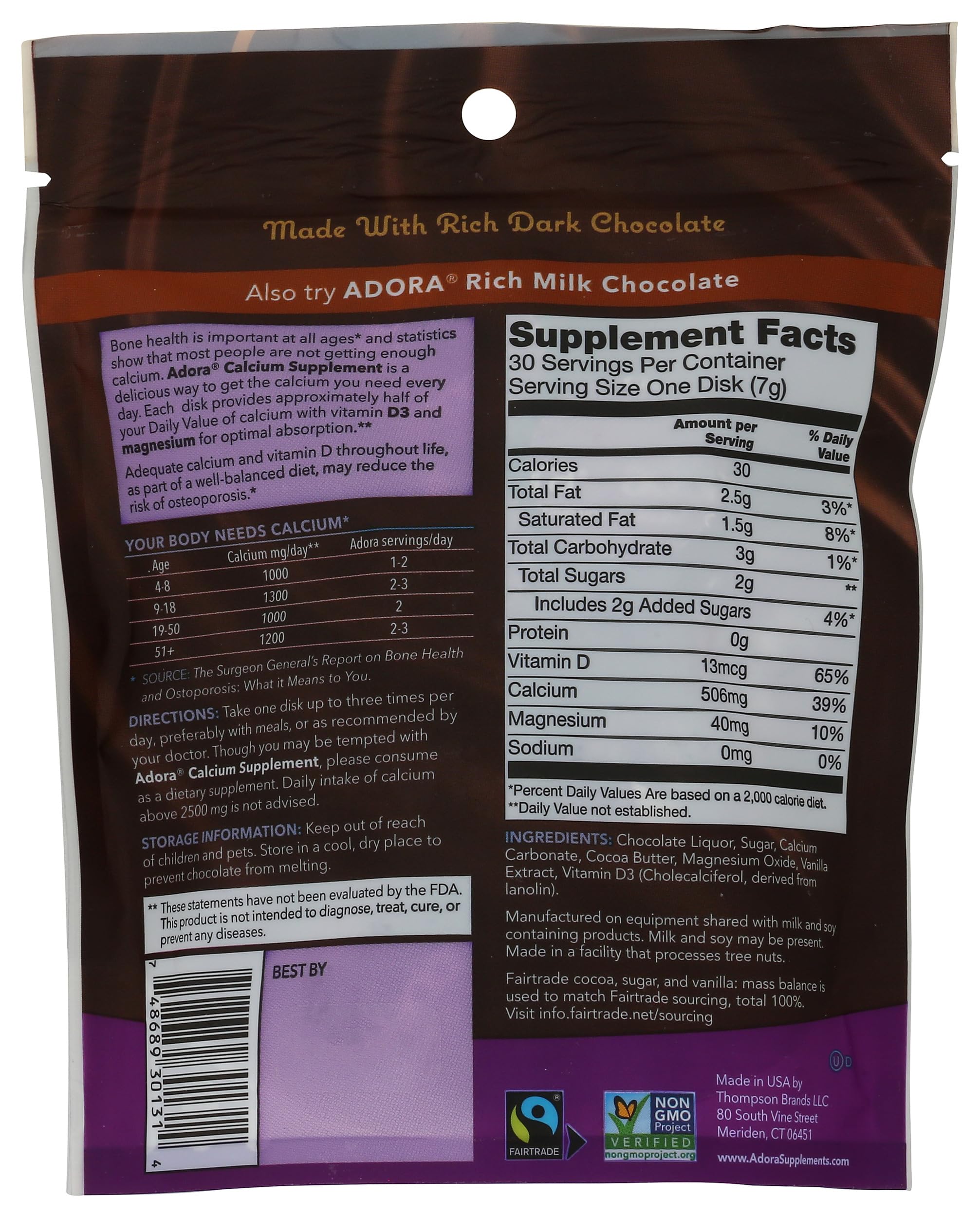 500 mg calcium citrate for daily intake