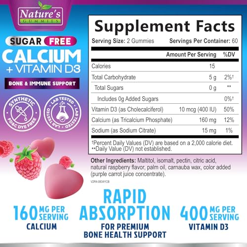 500 mg calcium citrate gummies for daily health