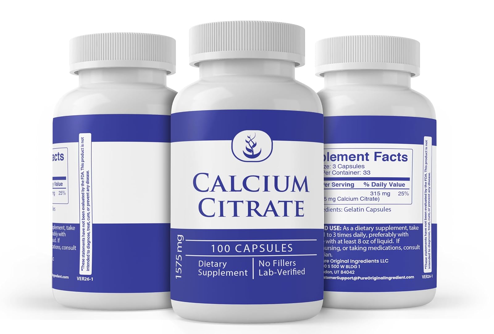 500 mg calcium citrate supplement for bone health