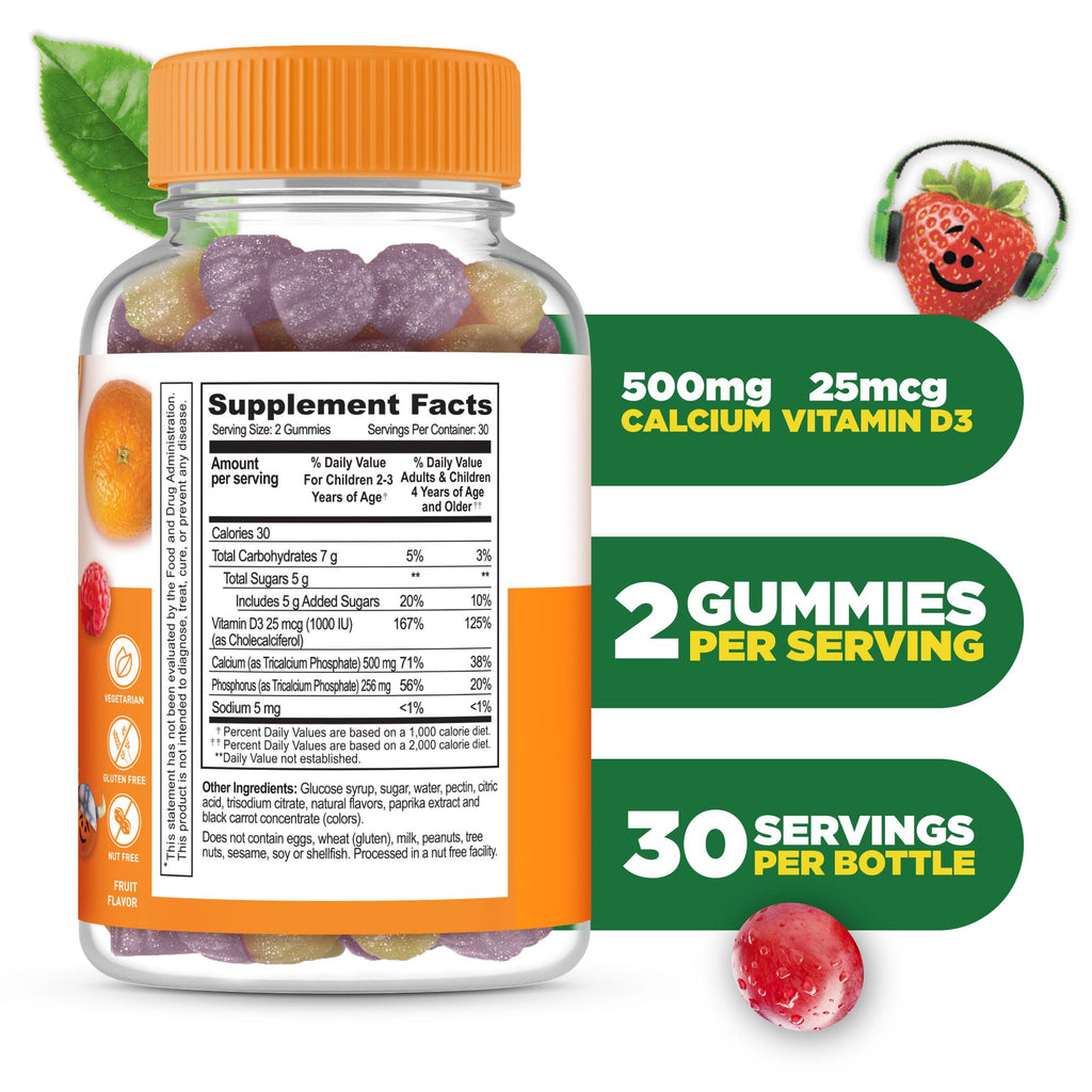 500 mg calcium per serving