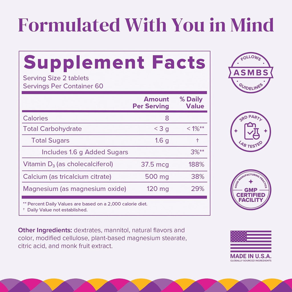 500 mg calcium supplement for bones