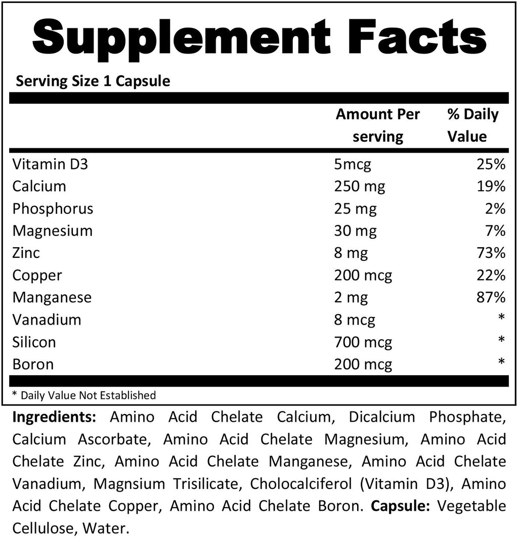 500 mg calcium supplement for bones