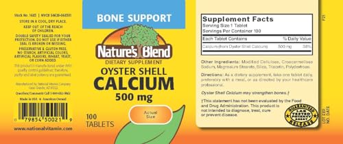 500 mg calcium supplement for strong bones