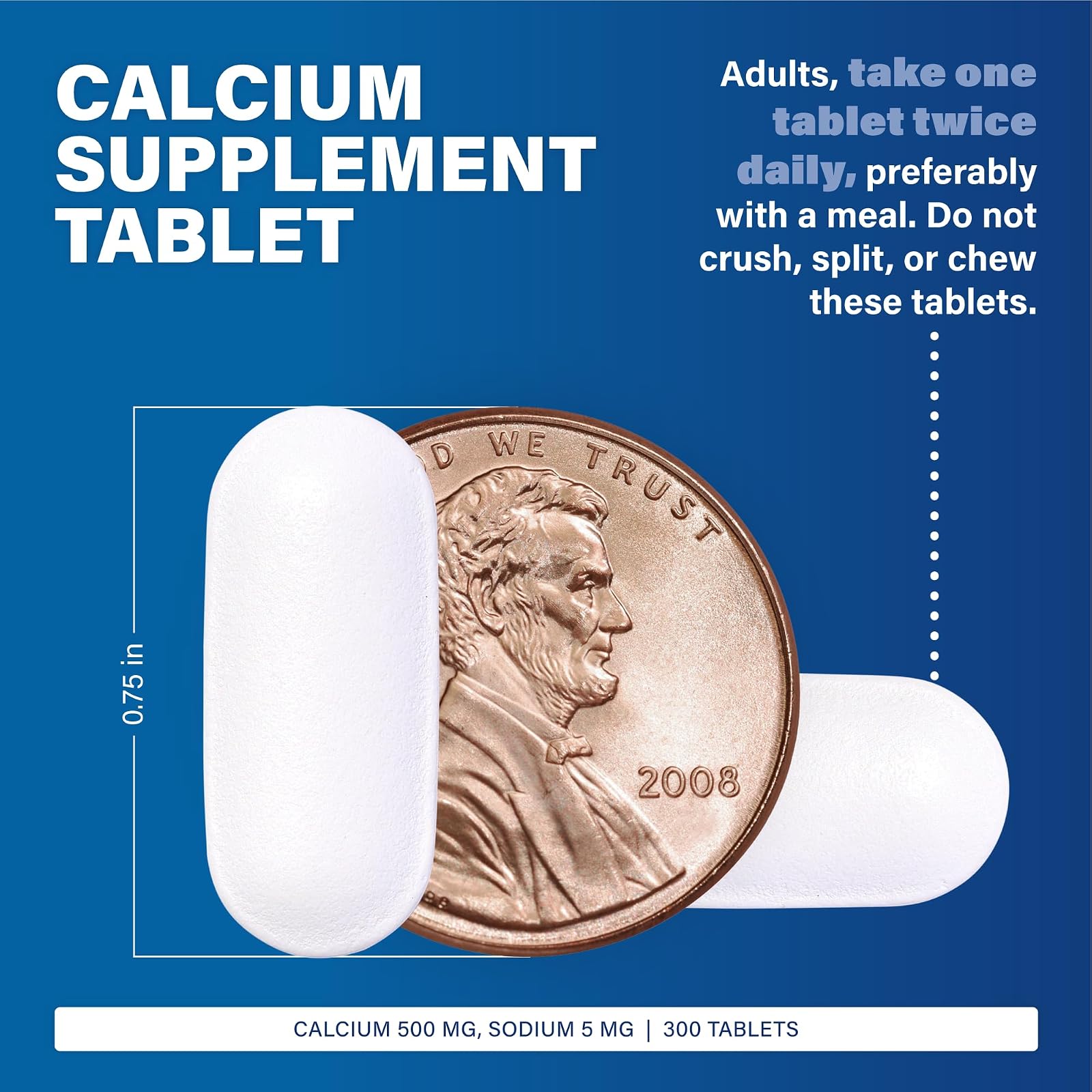 500 mg calcium tablets for strong bones