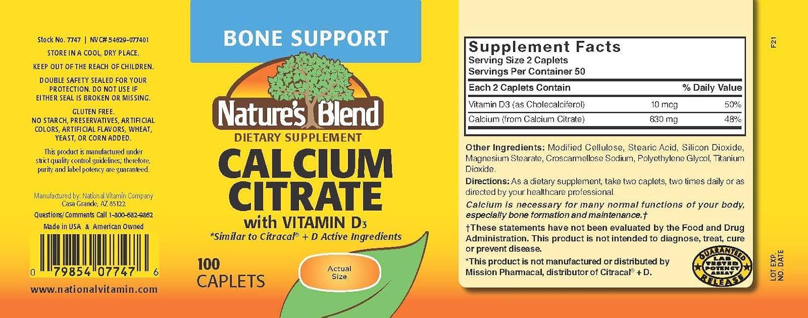 500 mg calcium with vitamin D3