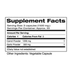 500 mg carrot garlic health benefits