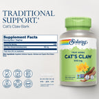 500 mg Cat's Claw capsules for wellness