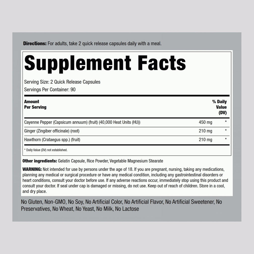 500 mg cayenne pepper supplement