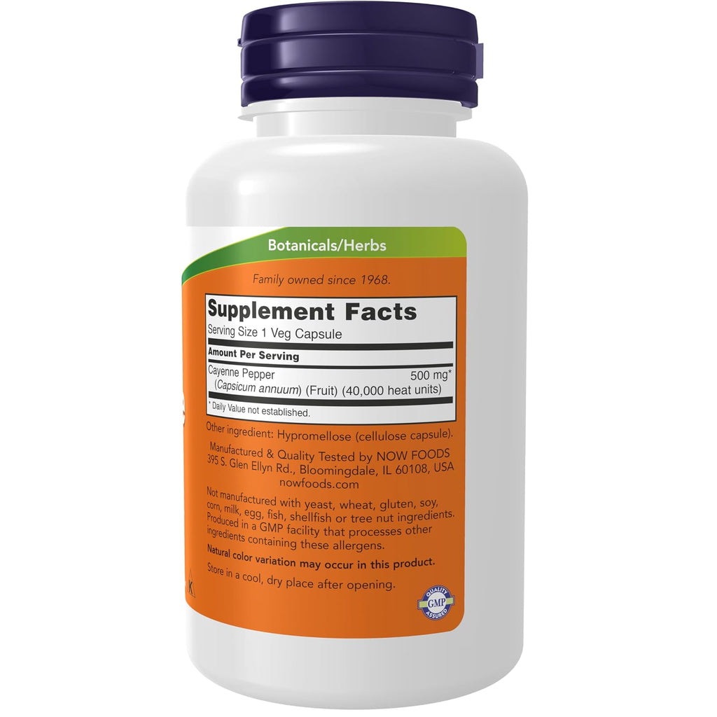 500 mg cayenne supplement for metabolism