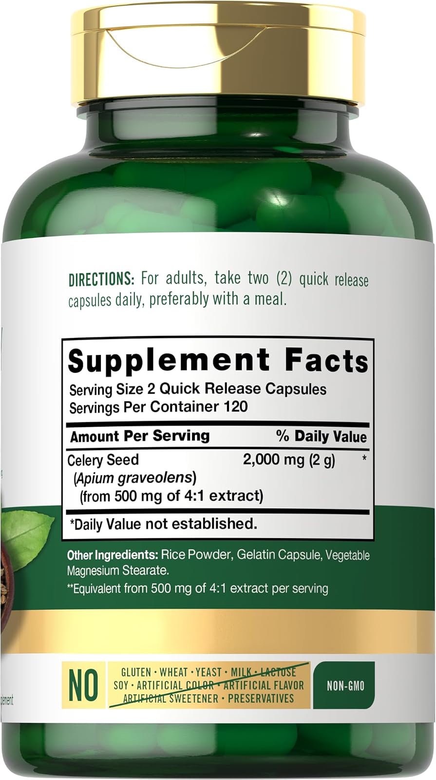 500 mg celery seed supplement