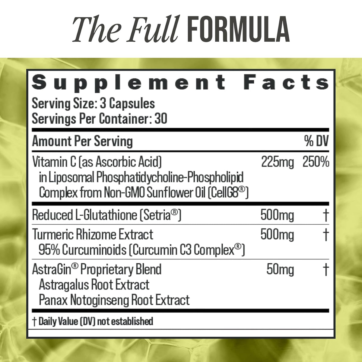 500 mg Cell Shield daily multivitamin