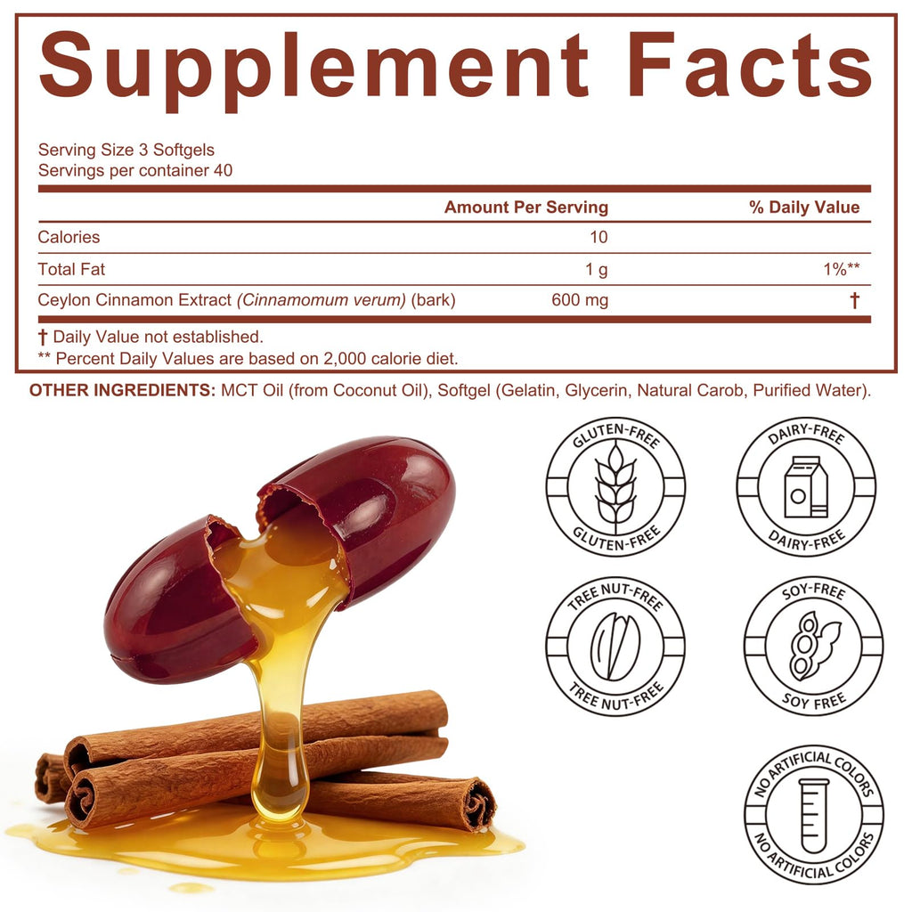 500 mg Ceylon cinnamon capsules