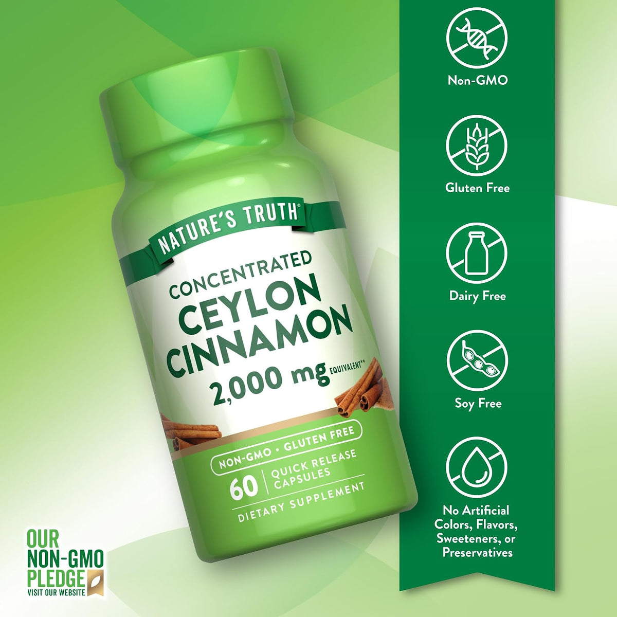 500 mg Ceylon cinnamon for wellness