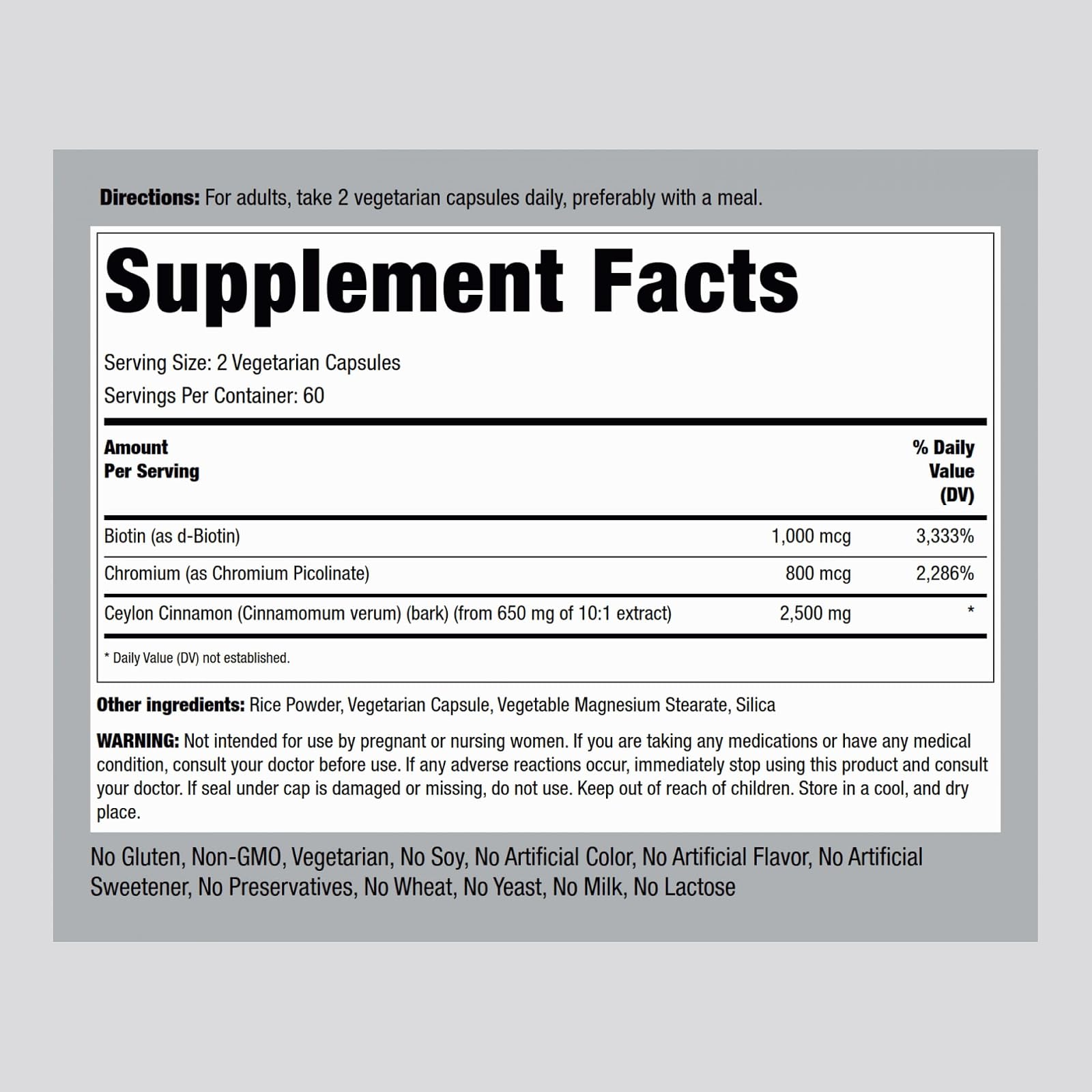 500 mg Ceylon cinnamon health benefits