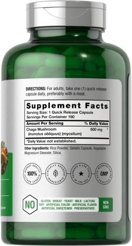 500 mg chaga capsules for wellness