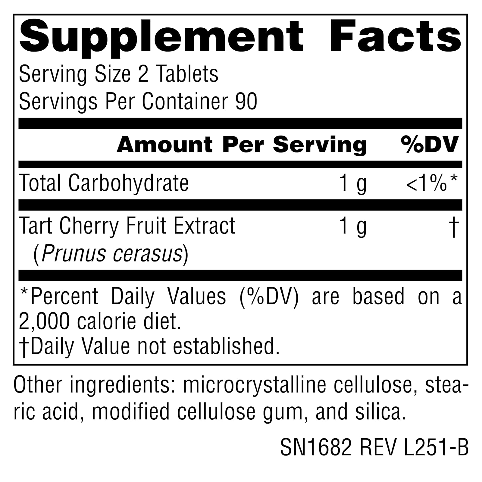 500 mg cherry extract dietary fiber