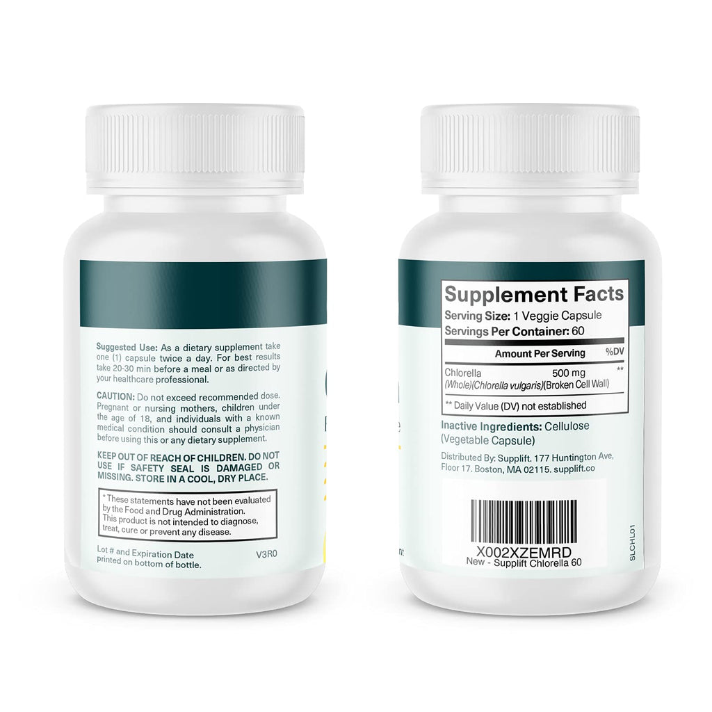 500 mg chlorella capsules for health