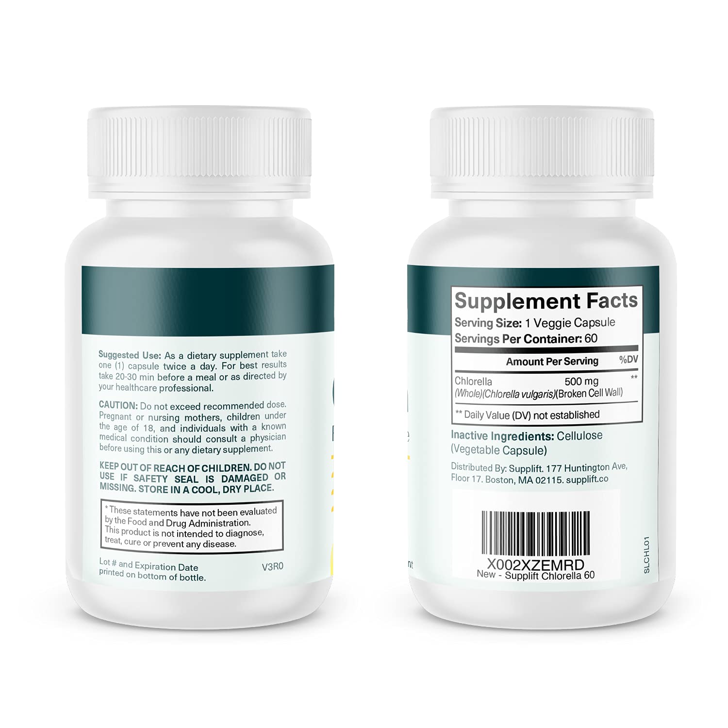 500 mg chlorella capsules for health