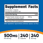 500 mg chlorella superfood supplement