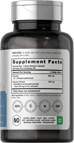 500 mg Chrysin for wellness