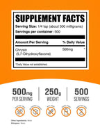 500 mg Chrysin powder supplement