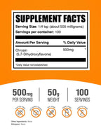 500 mg chrysin powder supplement