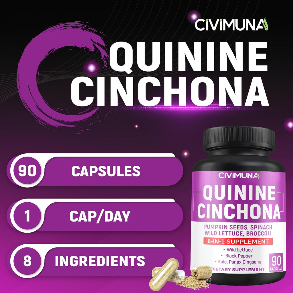 500 mg Cinchona Bark capsules for wellness