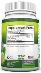 500 mg Citrus Bergamot for heart health