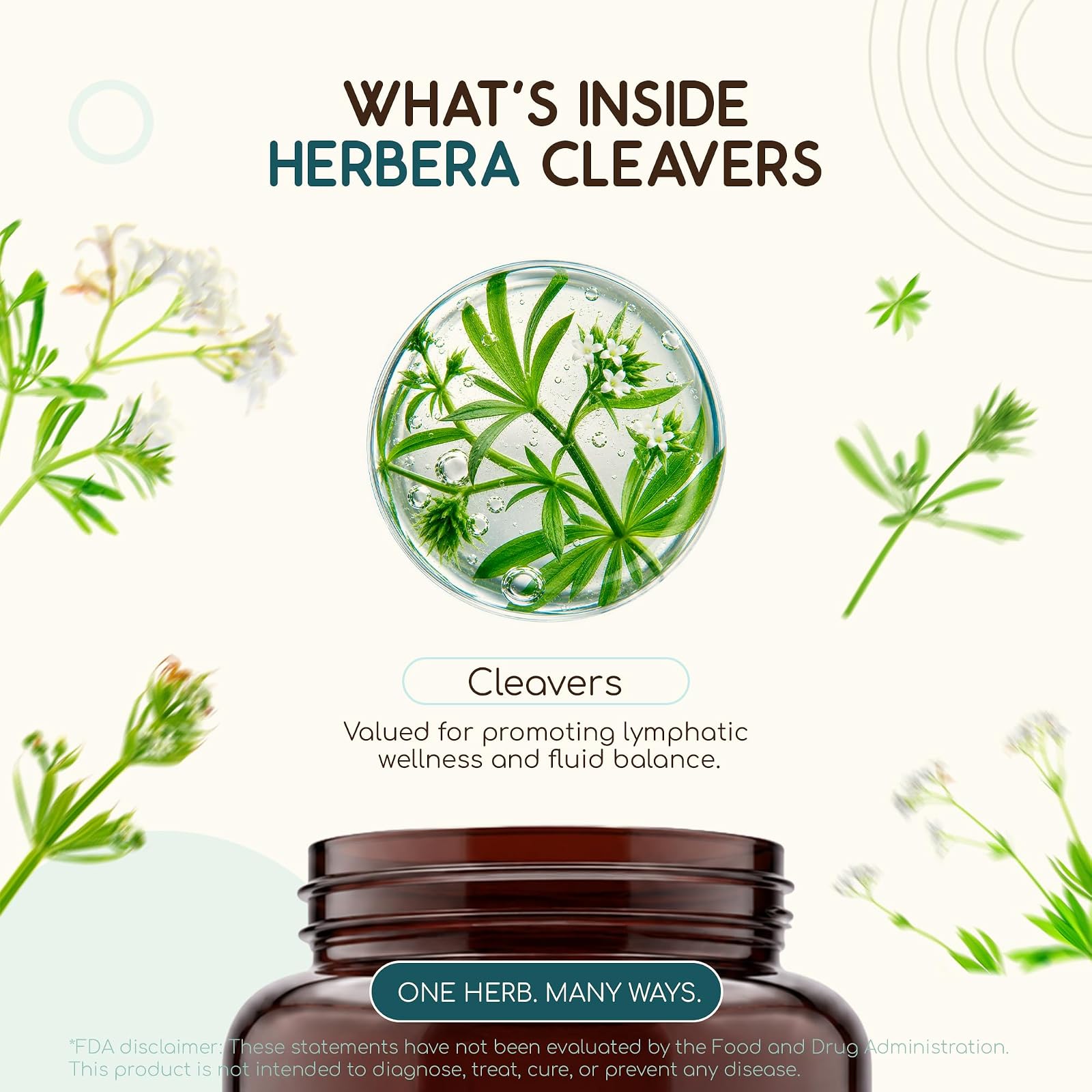 500 mg Cleavers for detox