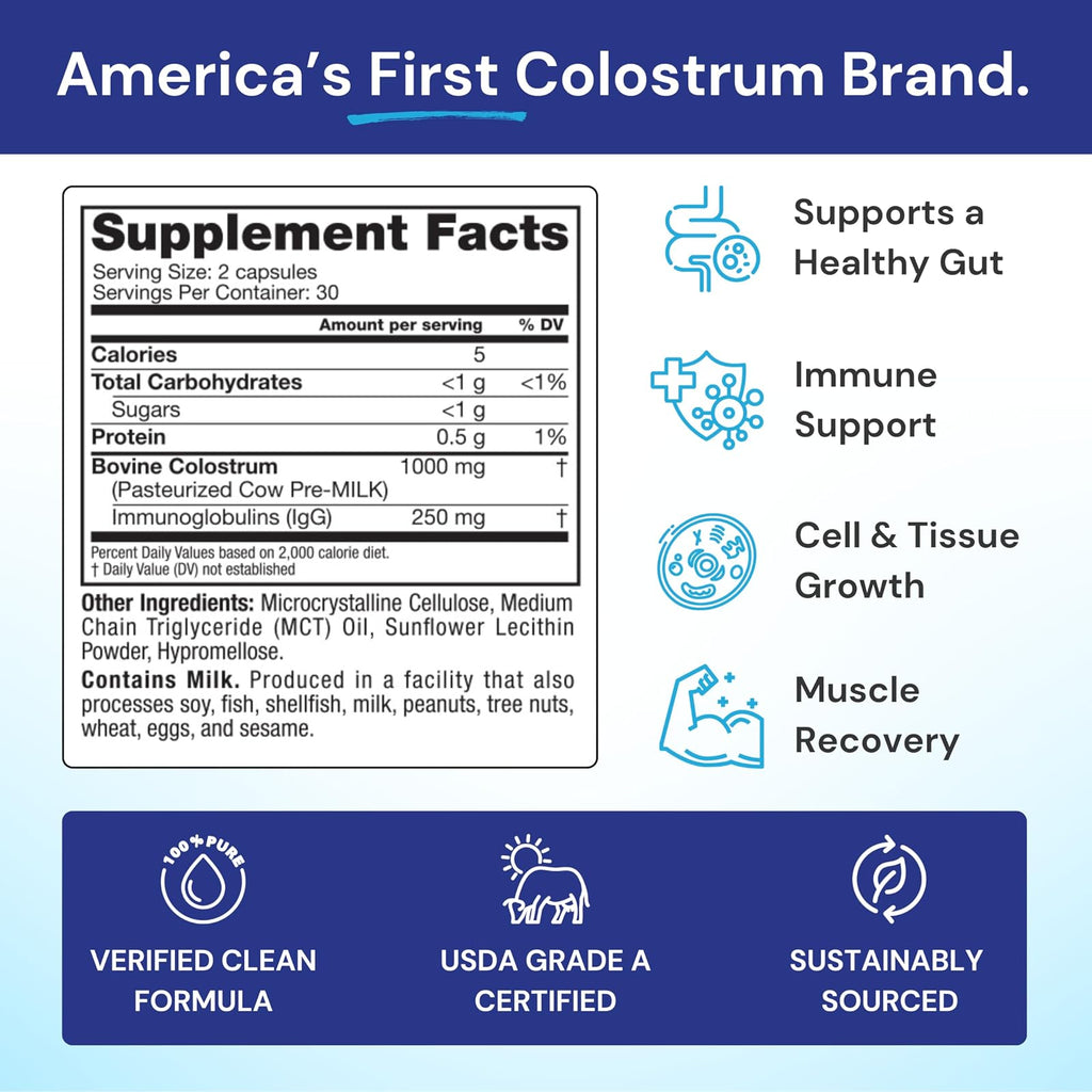 500 mg colostrum for immune support