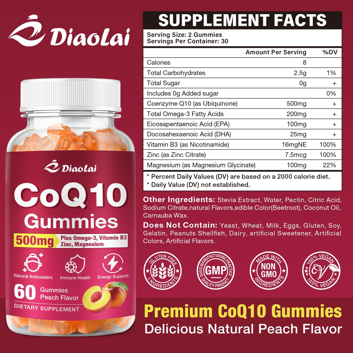 500 mg coq10 ubiquinol supplement