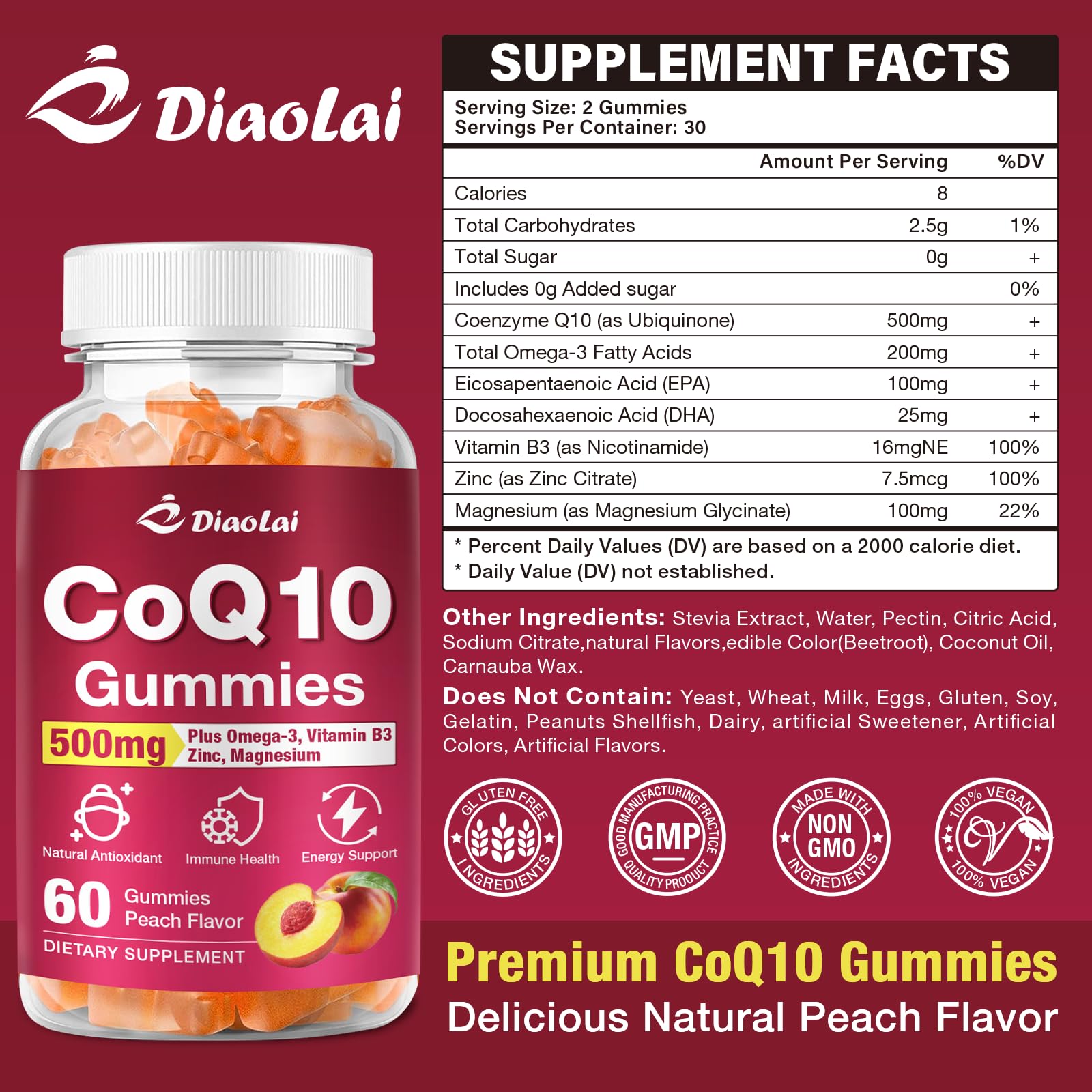 500 mg coq10 ubiquinol supplement