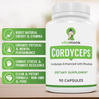 500 mg Cordyceps for energy boost