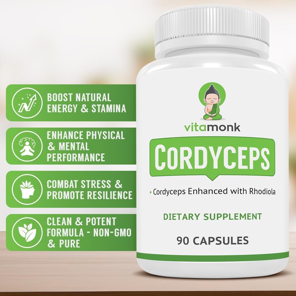 500 mg Cordyceps for energy boost