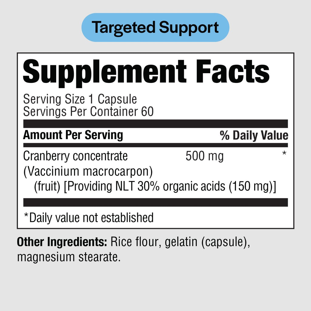 500 mg cranberry capsules for wellness