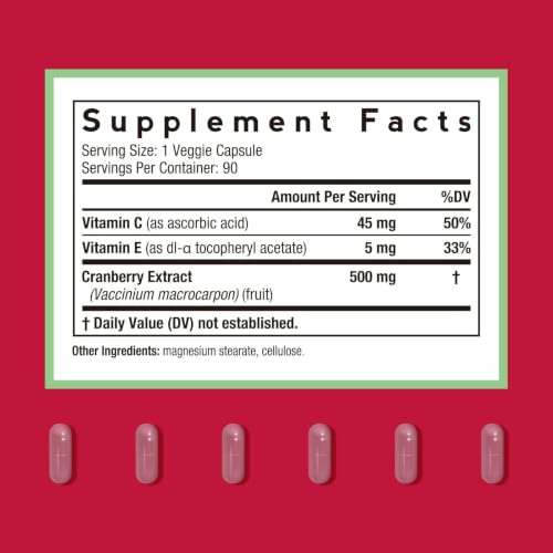 500 mg cranberry extract health benefits