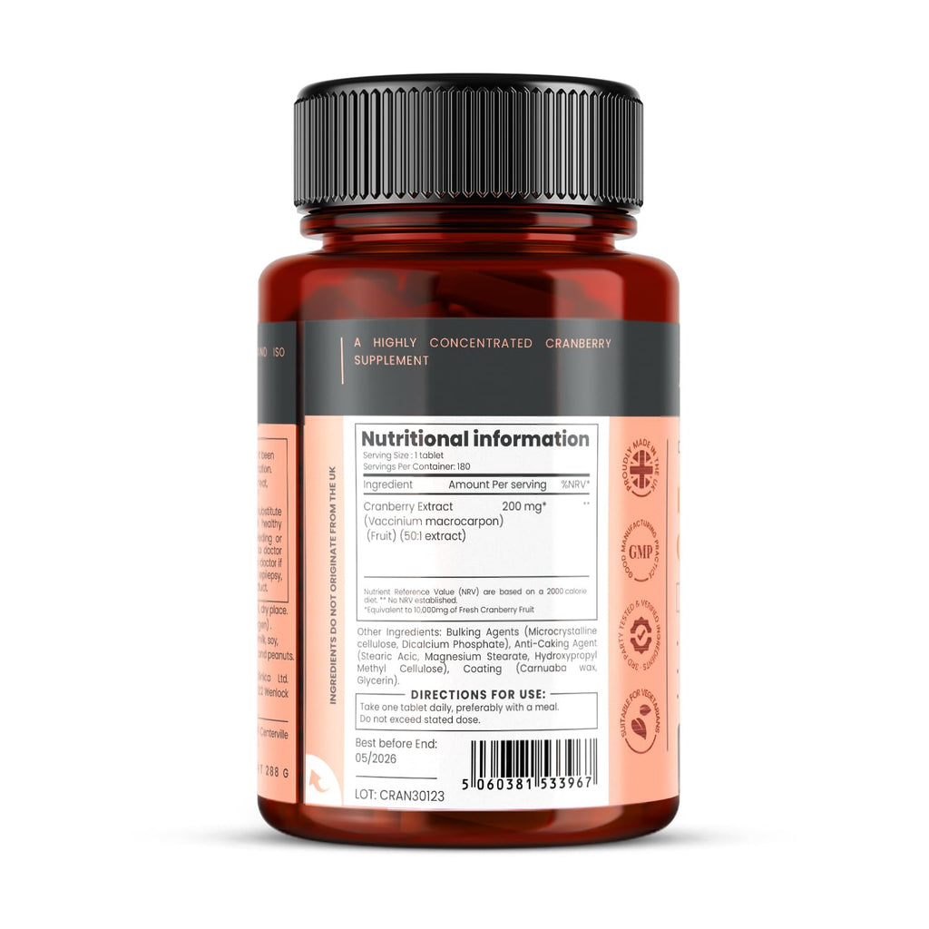 500 mg Cranberry Extract tablets