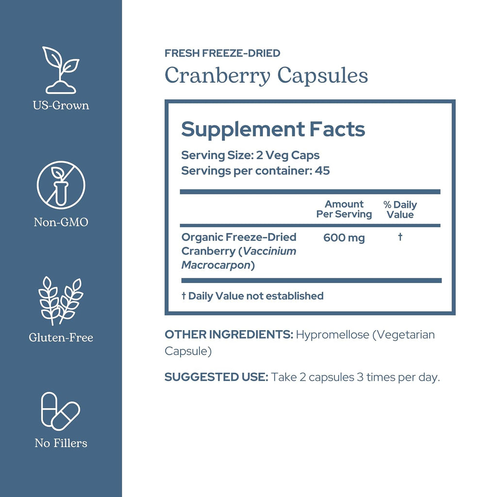 500 mg cranberry health benefits