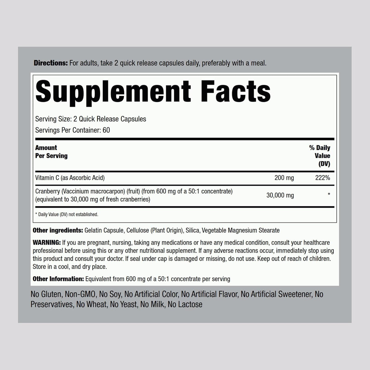 500 mg cranberry health benefits