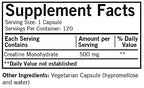 500 mg creatine veg capsules
