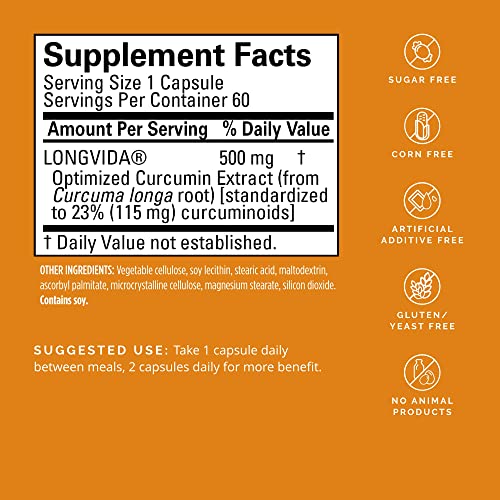 500 mg curcumin for cognitive support